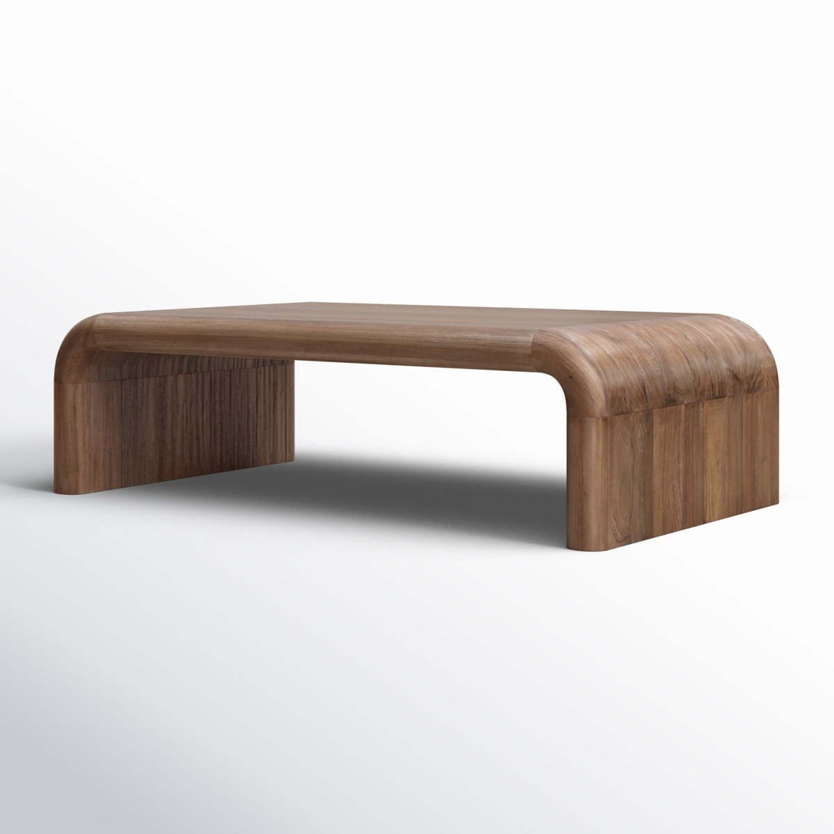 Dovetail Furniture Wynne 55" Wide Mindi Wood Coffee Table, Medium Brown | Perigold